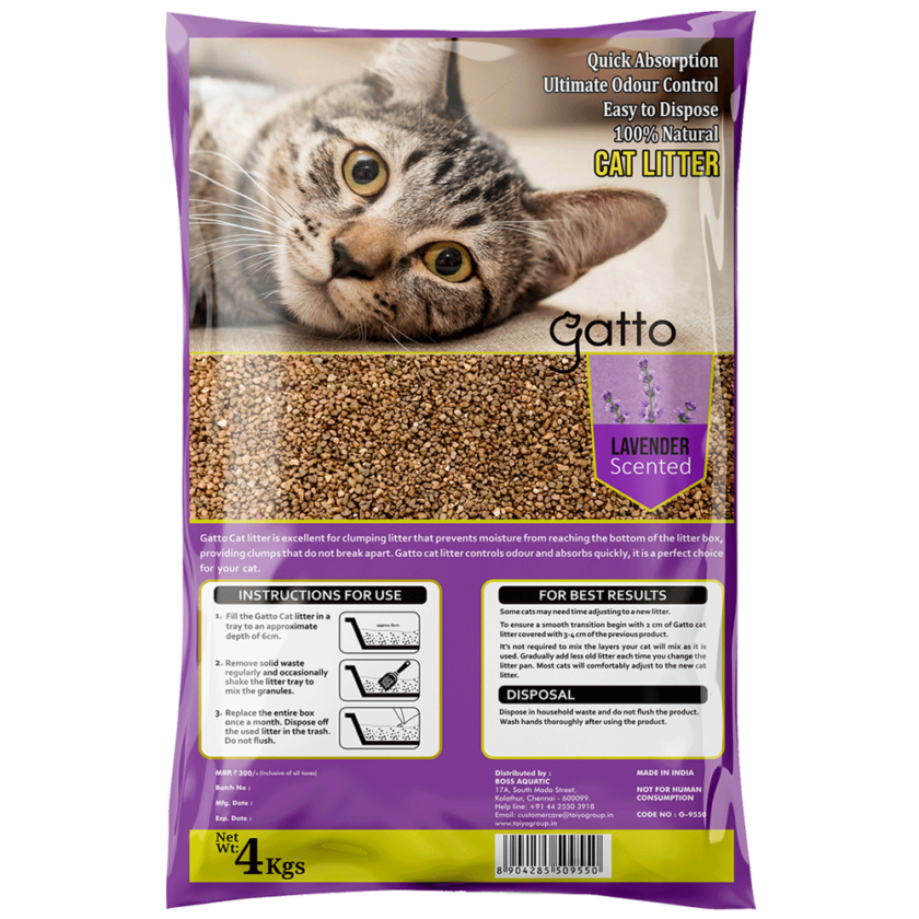 Gatto Cat Litter - Lavender - Taiyo Feed Mill Limited