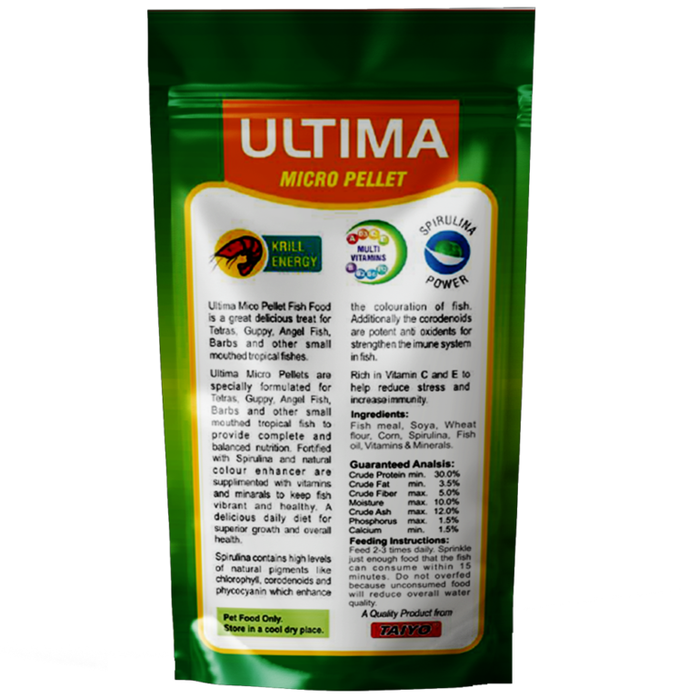 Ultima Micro Pellet Fish Food - Taiyo Feed Mill Limited