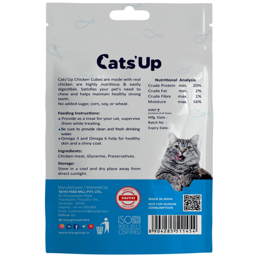 Cats’up Treat - Chicken Cubes - Taiyo Feed Mill Limited