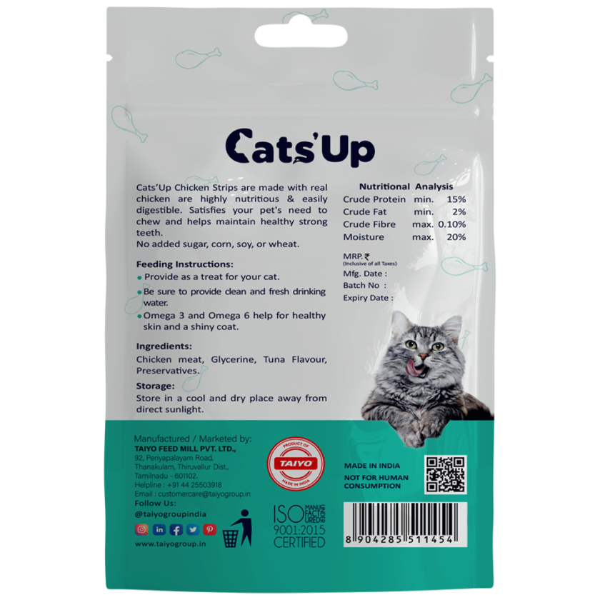 Cats’up Treat - Chicken Strips - Taiyo Feed Mill Limited