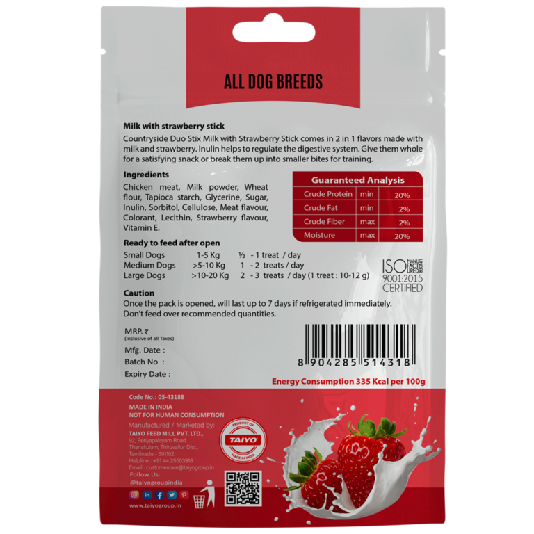 Countryside Duo Stix Milk with Strawberry - Taiyo Feed Mill Limited