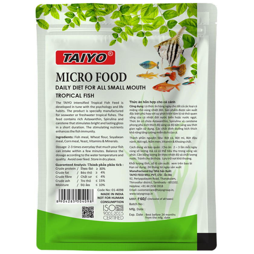 Taiyo Micro Food Fish Food - Taiyo Feed Mill Limited