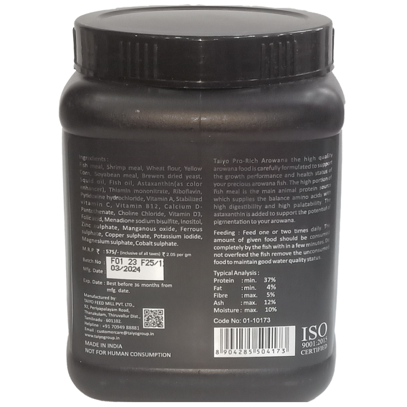 Prorich Arowana Fish Food - Taiyo Feed Mill Limited