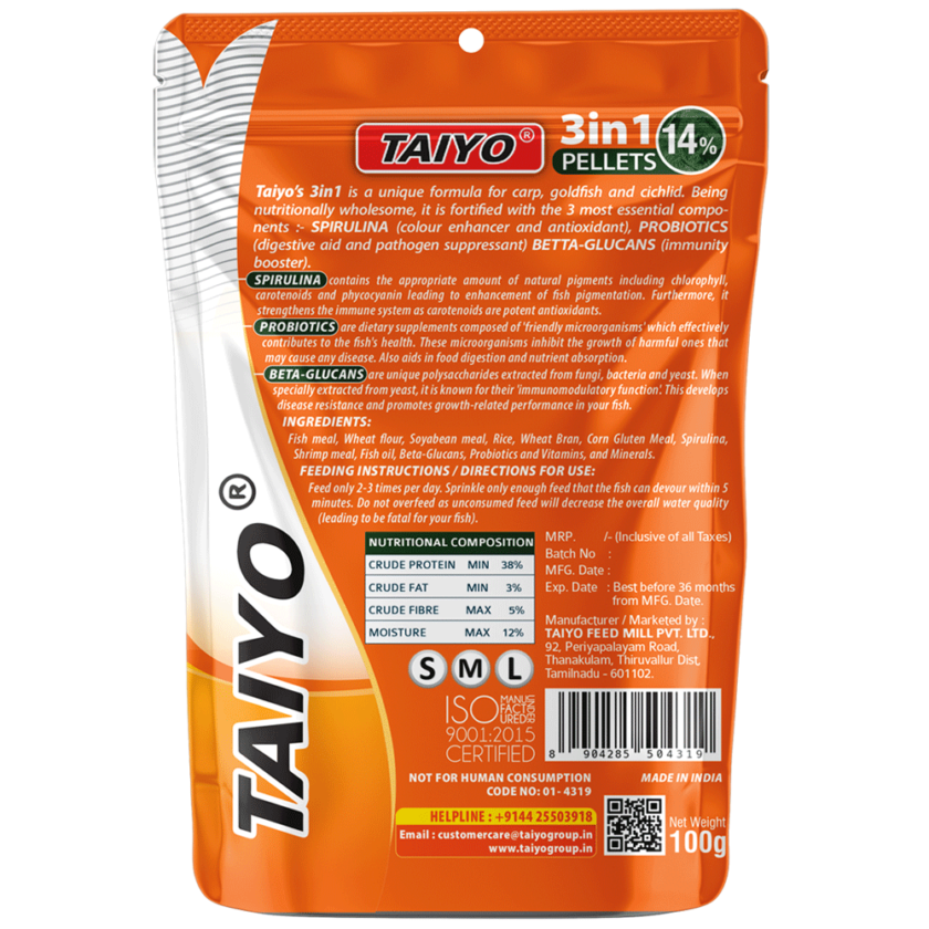 Super Premium Formula Fish Food - Taiyo Feed Mill Limited