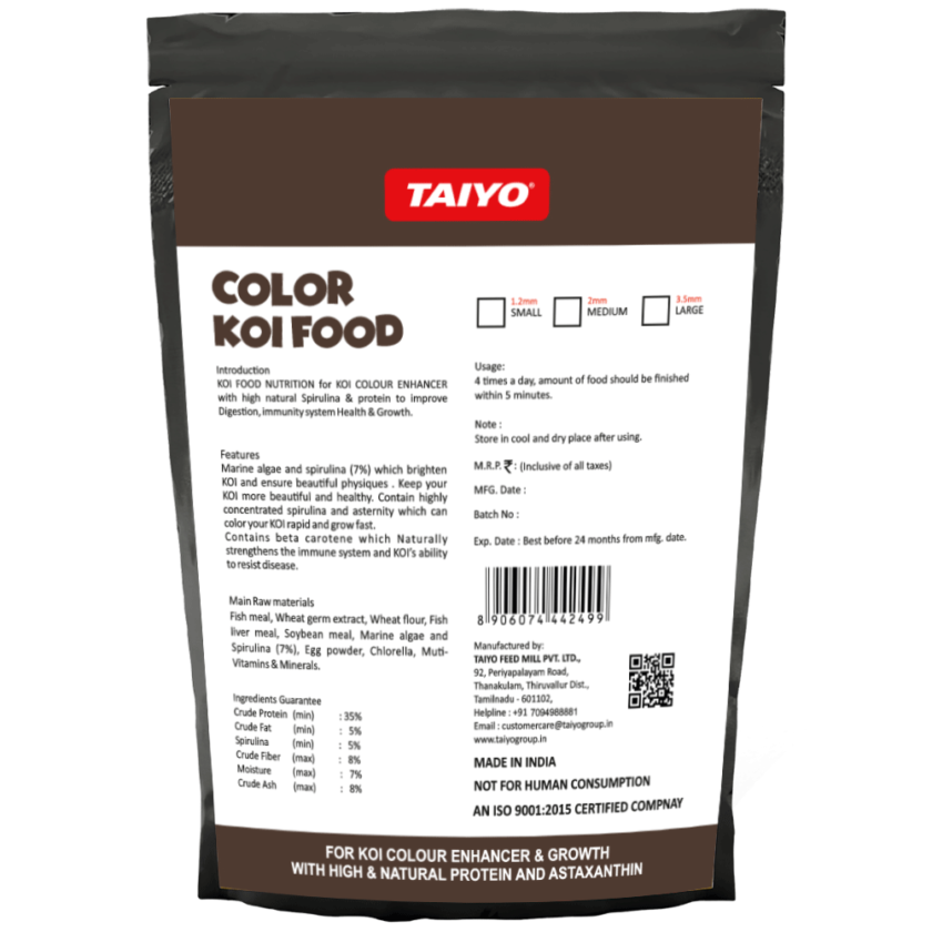 Color Koi Fish Food - Taiyo Feed Mill Limited